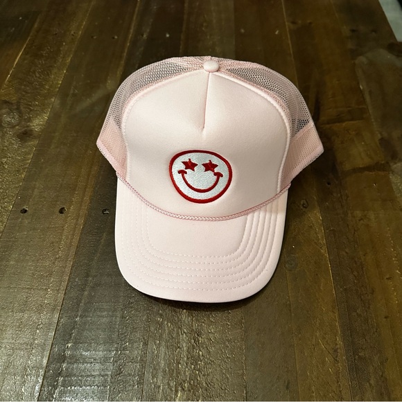 Accessories | Smiley Embroidered Trucker Hat | Poshmark
